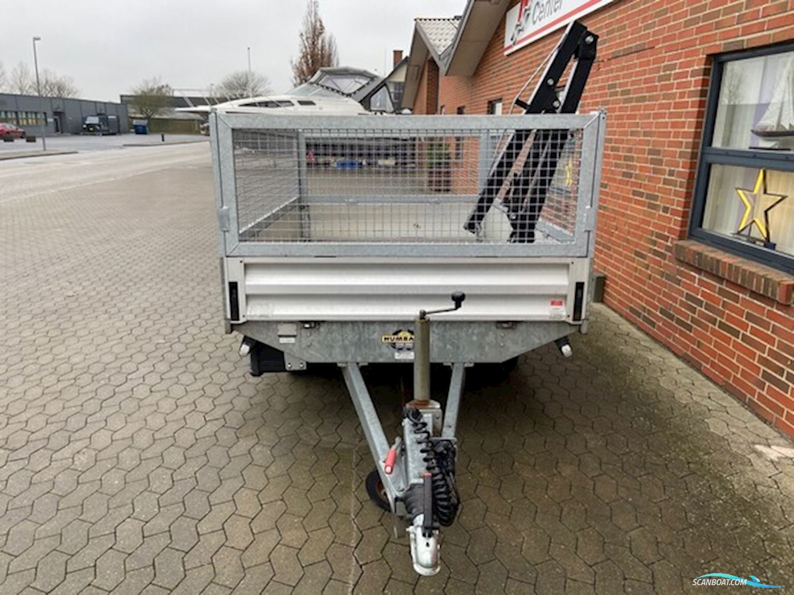 Humbaur HT 20.26 m/Gittersider og Manuel Løftekran Bådtrailer til salg ...