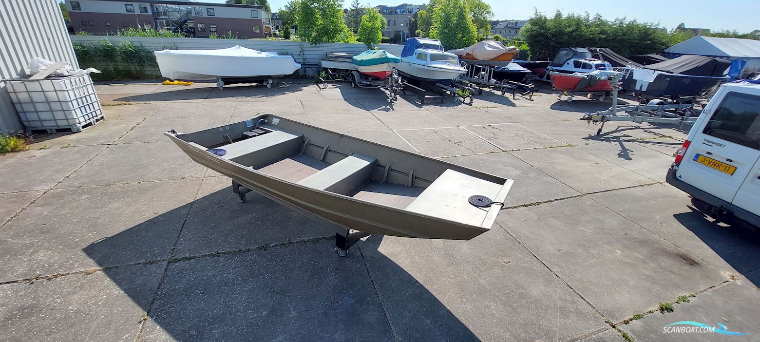Te koop g3 1442 aluminium jon boot platbodem visboot | Motorbåt till ...